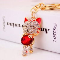Kitten Cat Ruby Animal Crystal Diamante Rhinestone Bag Charms Handbag ...