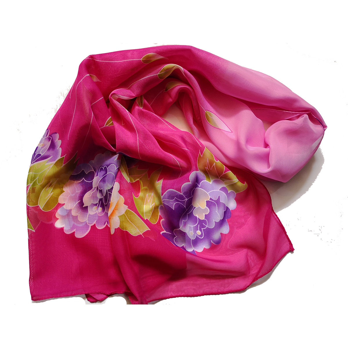 160cm 50cm Flowers Floral Fashion Ladies Scarves Chiffon Scarf Womens ...
